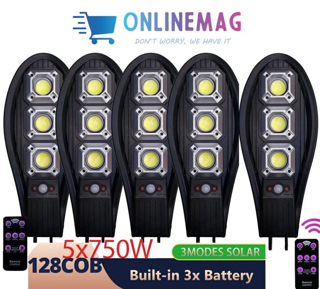 5 TEM ΗΛΙΑΚΗ LED ΛΑΜΠΑ ΤΟΙΧΟΥ COB – 750W - Online Mag
