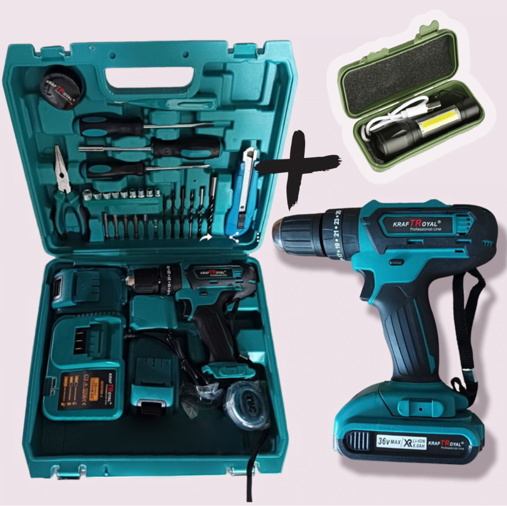 ΚΡΟΥΣΤΙΚΟ ΔΡΑΠΑΝΟΚΑΤΣΑΒΙΔΟ KRAFTROYAL BLUE 36V 6.0Ah + ΔΩΡΟ ΦΑΚΟΣ USB ...
