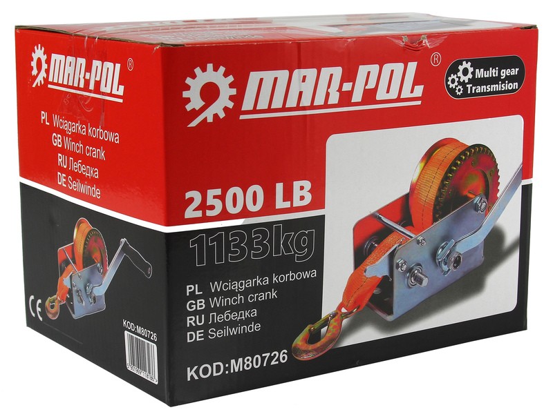 ΒΑΡΟΥΛΚΟ ΧΕΙΡΟΣ ΜΕ ΖΩΝΗ 2500LB (1133kg) - MAR-POL - Online Mag