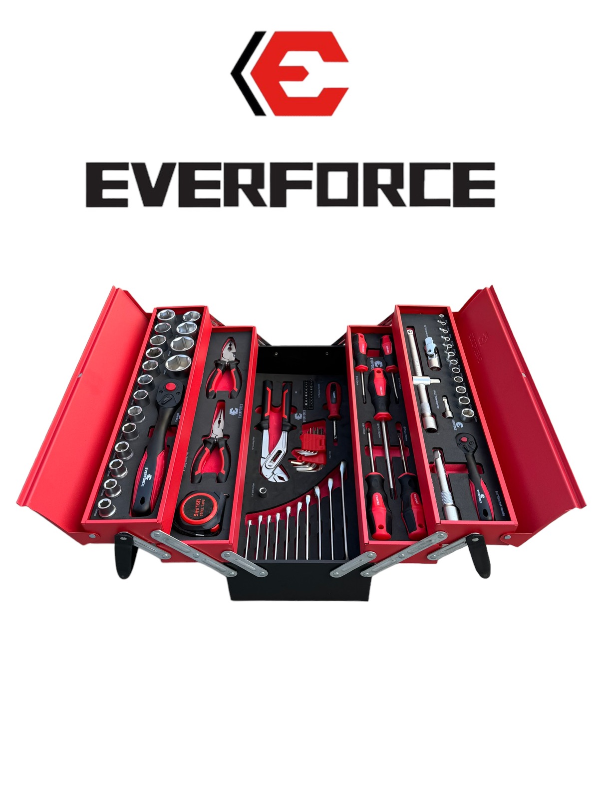 ΣΕΤ ΕΡΓΑΛΕΙΩΝ 86 ΤΕΜ. ΣΕ ΜΕΤΑΛΛΙΚΗ ΒΑΛΙΤΣΑ - EVERFORCE - Online Mag
