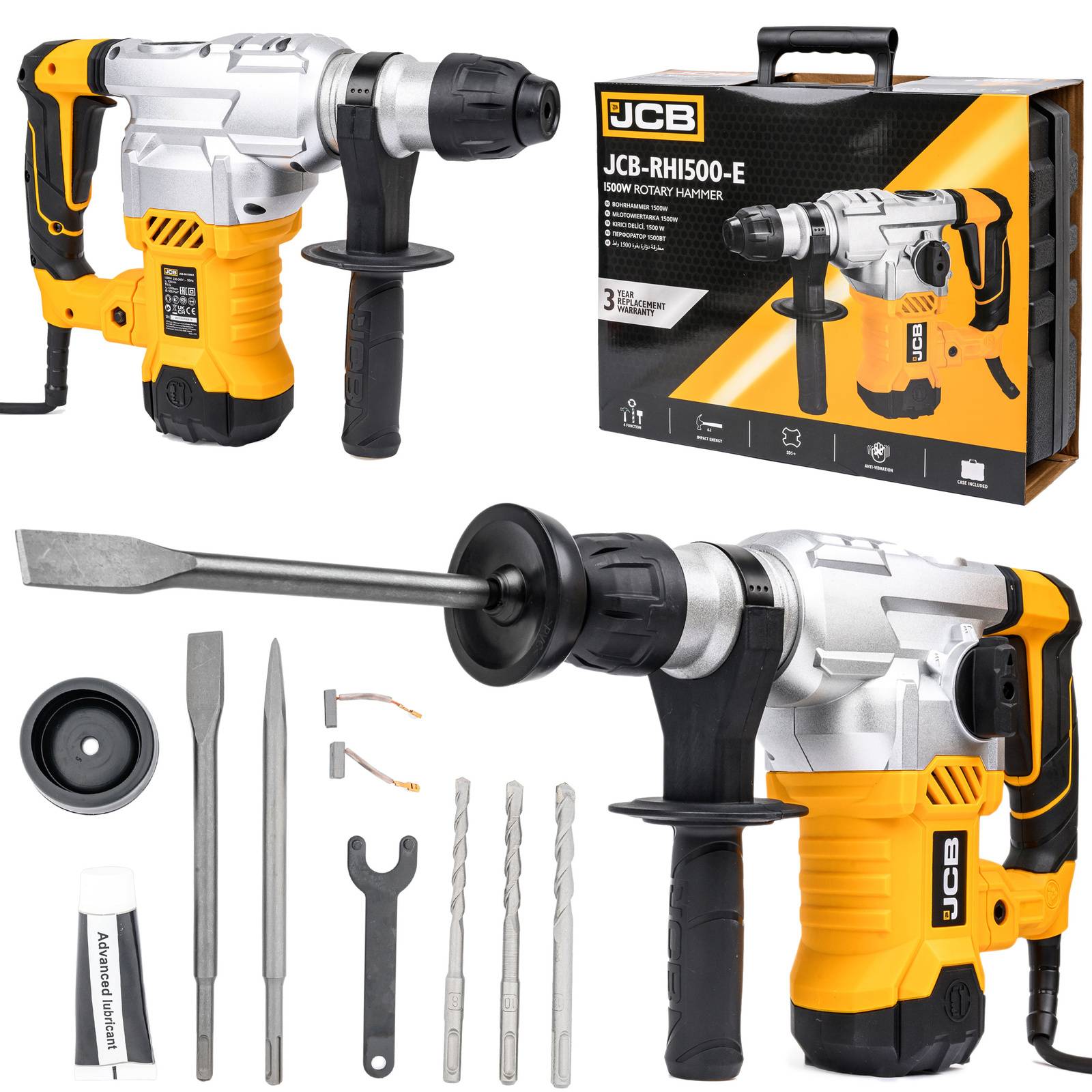 ΚΡΟΥΣΤΙΚΟ ΔΡΑΠΑΝΟ RH1500-E 1500 W, SDS-plus, 6 J - JCB - Online Mag