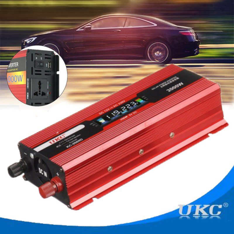 INVERTER-ΜΕΤΑΤΡΟΠΕΑΣ ΡΕΥΜΑΤΟΣ ΑΥΤΟΚΙΝΗΤΟΥ 12v-24v-220V, 2000W (ΜΕ ΟΘΟΝΗ ...
